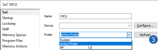 Active Probes > Infineon DAP/DAPE > Further Active Probe Settings